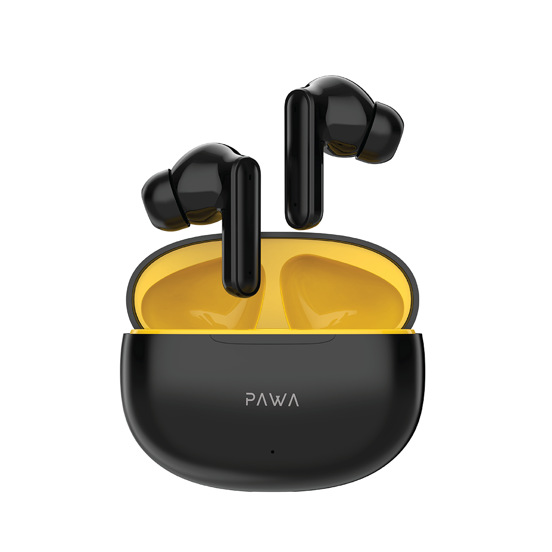 Pellucid ANC True Wireless Earbuds - Black/Yellow - PAWA